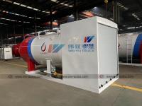China 5MT 10000L LPG Skid Station with Cylinder Filling Dispenser - 10CBM Capacity 1.77MPa Design Pressure for sale