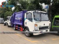 China HOWO 5m3 Sanitation Self- Compressed 3tons Garbage Compactor Truck for sale