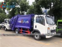 China HOWO 5m3 Sanitation Self- Compressed 3tons Garbage Compactor Truck for sale