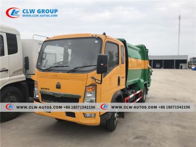 China Sinotruk Howo 6cbm Waste Compactor Truck 116HP Euro III for Waste Management for sale