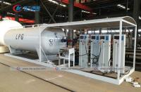 China GB-150 Skid Mounted 15cbm LPG Skid Station 12mm Endplate 1800mm Diameter for sale