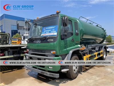 China ISUZU FTR 10cbm Sewer Cleaning Truck 4x2 Vacuum Suction for Sludge Treatment for sale