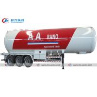 China 30MT 59500L LPG Tanker Trailer 13T Fuwa Axles Double Loading Sides for sale