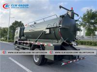 China HOWO 4x4 Off Road Sewer Vacuum Truck 8m3 8000L Carbon Steel Tank Euro 3 for sale