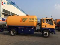 China HOWO 140 HP 15m3 LPG Distribution Truck with Flowmeter for Gas Filling for sale