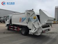 China Mini 5m3 Isuzu 130HP Rear Loader Compactor Garbage Truck 4x2 Left Hand Drive for sale