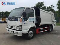 China Mini 5m3 Isuzu 130HP Rear Loader Compactor Garbage Truck 4x2 Left Hand Drive for sale