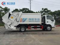 China Mini 5m3 Isuzu 130HP Rear Loader Compactor Garbage Truck 4x2 Left Hand Drive for sale