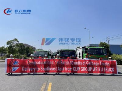 China Euro3 7cbm 6 Wheel Compressed Garbage Truck 122Hp Yunnan Engine Rubbish Removal for sale