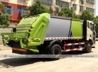 China FAW 4x2 14m3 Rear Loader Compressed Garbage Truck 170hp Cummins Diesel for sale