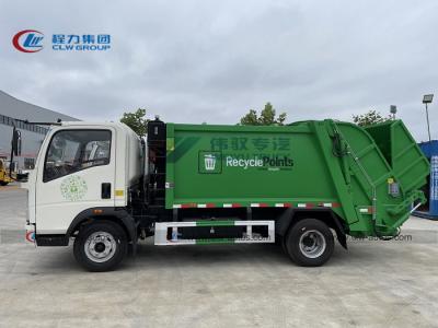 China 140HP 6m3 Howo RHD Rear Load Garbage Truck Waste Collector Truck 6000Liters for sale