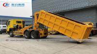 China RHD Carbon Steel Q235 20cbm Detachable Body Truck 339HP Waste Bin Truck for sale