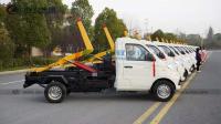 China Foton 3-4cbm Hook Lift Garbage Truck 4x2 Diesel Euro 3 Waste Removal for sale