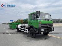 China Dongfeng 13cbm Hook Lift Garbage Truck Detachable Body 25000kg GVW Diesel for sale