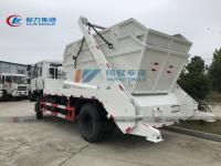 China Dongfeng 4x2 10cbm Swing Arm Container Garbage Truck Waste Removal Bin Truck for sale