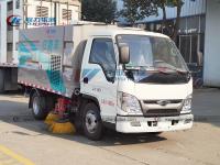 China Mini Foton 4x2 116HP 4 Brushes 3cbm Street Sweeper Vacuum Truck for sale