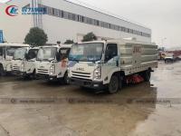 China JMC 4x2 142HP 8CBM Truck Mounted Street Sweeper City Road Cleaning Machine for sale