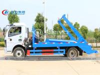 China Dongfeng 5-6m3 Hydraulic Swing Arm Garbage Truck Euro 2 4x2 for sale