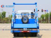 China Dongfeng 5-6m3 Hydraulic Swing Arm Garbage Truck Euro 2 4x2 for sale
