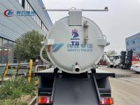 China HOWO 8cbm 4x2 Vacuum Sewage Suction Truck 8000L Carbon Steel Tank for sale