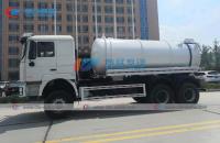 China Shacman 16m3 Vacuum Sewage Truck 270HP 6x4 Sewer Dredging Truck Large Capacity for sale