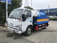 China Mini ISUZU Sewer Dredging Cleaning Truck 2m3 Water Tank 3m3 Septic Tank Euro3 130hp for sale