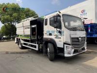 China RHD 220HP 4X2 Sewer Cleaner Truck 4m3 Water Tank 8m3 Sewage Tank Foton Chassis for sale