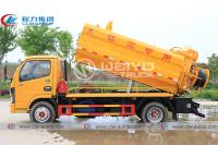 China Carbon Steel Combined Jet Vacuum Truck 5000L 140HP Sewer Cleaning Truck for sale