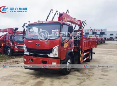 China Sinotruk Homan SANYI 6 Ton Truck Mounted Telescopic Crane 4x2 4200mm Wheelbase for sale