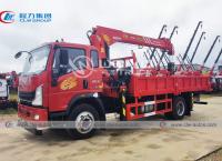 China Sinotruk Homan SANYI 6 Ton Truck Mounted Telescopic Crane 4x2 4200mm Wheelbase for sale