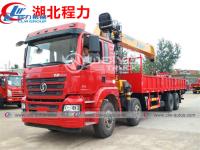 China Shacman 8x4 12 Wheeler Truck Mounted Telescopic Crane 14000kg Lifting Capacity XCMG for sale