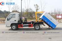 China 4 CBM Dongfeng Hydraulic Hook Lift Garbage Truck 102HP Diesel Euro 6 for sale