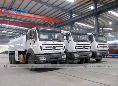 China BEIBEN 6x4 20CBM Carbon Steel Gasoline Transport Truck Oil Trailer 25000L for sale