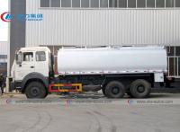 China BEIBEN 6x4 20CBM Carbon Steel Gasoline Transport Truck Oil Trailer 25000L for sale