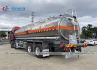 China 8x4 12 Wheels 25m3 Carbon Steel Diesel Fuel Transport Tanker Truck 32000kg GVW for sale