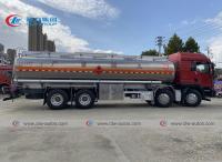 China 8x4 12 Wheels 25m3 Carbon Steel Diesel Fuel Transport Tanker Truck 32000kg GVW for sale