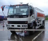China ISUZU 6x4 20000 Liters Stainless Steel Gasoline Transport Truck Oil Tanker for sale