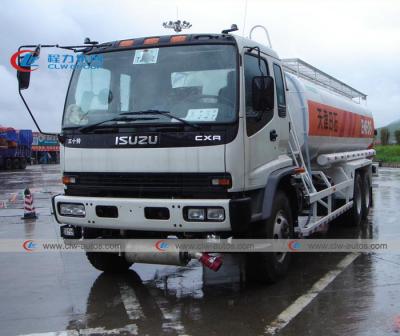 China ISUZU 6x4 20000 Liters Stainless Steel Gasoline Transport Truck Oil Tanker for sale