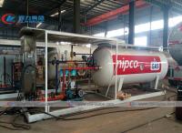 China 2.5 Ton 5000 Liter LPG Gas Storage Tanker with Cylinder Filling Scales for sale