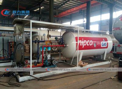 China 2.5 Ton 5000 Liter LPG Gas Storage Tanker with Cylinder Filling Scales for sale