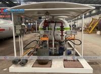 China 20cbm 20000L LPG Skid Station 8-10T Capacity with Flow Meter Cylinder Filling Scales for sale