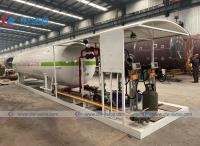 China 20cbm 20000L LPG Skid Station 8-10T Capacity with Flow Meter Cylinder Filling Scales for sale