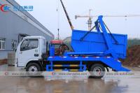 China Dongfeng 5cbm Swing Arm Garbage Truck 140HP 6 Wheels Sanitation Waste Collection for sale