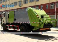 China FAW 4x2 14m3 Rear Loader Compressed Garbage Truck 170hp Cummins Diesel for sale