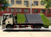 China FAW 4x2 14m3 Rear Loader Compressed Garbage Truck 170hp Cummins Diesel for sale