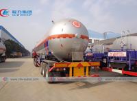 China 57.1m3 LPG Transport Tanker Semi Trailer 57100 Liters Propane Tanker 3 Axles for sale