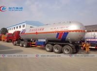 China 57.1m3 LPG Transport Tanker Semi Trailer 57100 Liters Propane Tanker 3 Axles for sale
