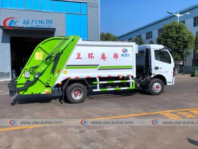 China Dongfeng 4x2 8cbm Garbage Compactor Truck Trash Collection 156hp Diesel for sale