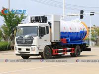 China Dongfeng 15000L Vacuum High Pressure Cleaning Truck 4x2 180Kw Euro V for sale