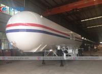 China 3 Axle 58.5m3 LPG Propane Transport Tanker Semi Trailer 25mt Capacity for sale